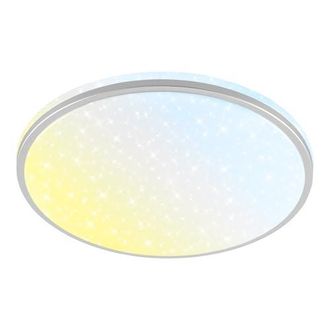 Briloner Plafonnier LED pour salle de bain avec t&eacute;l&eacute;commande, CCT, protection contre la poussi&egrave;re et les &eacute;claboussures, ciel &eacute;toil&eacute;, lustre cuisine, lustre wc,