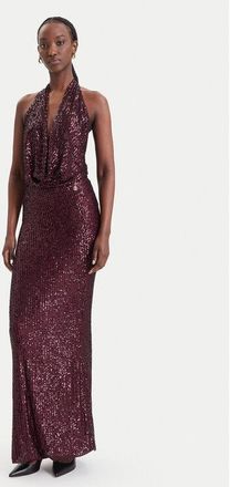 Fracomina Abendkleid FQ26WD3017W706N6 Dunkelrot Regular Fit