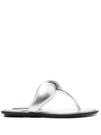 Pucci sandales &agrave; effet m&eacute;tallis&eacute; - Argent