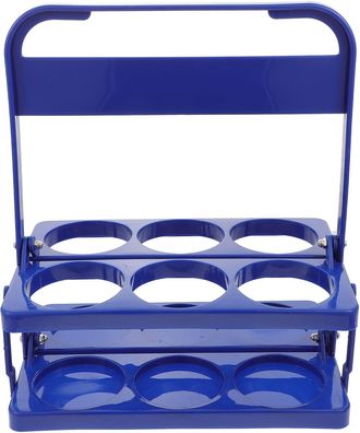 NUOBESTY Angoily Tragbarer Bierflaschenhalter aus Kunststoff mit Rutschfestem Griff Faltbarer Bierkorb f&uuml;r Zuhause Bar und Club Leichter Biertr&auml;ger mit Praktis