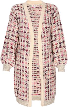 Izia Strickjacke Damen Violett Mehrfarbig