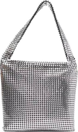 Paco Rabanne Femme, Sacs, Gris, Taille: ONE Size Sac Bandouli&egrave;re Argent&eacute; Mod&egrave;le &Eacute;l&eacute;gant