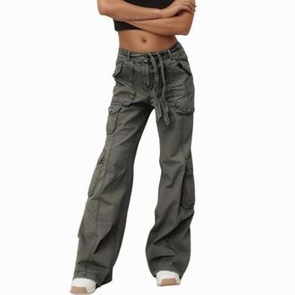 Generic Pantalon Homewear Femme Cigarette Baggy Parachute Gainant Combipantalon Slouchy Larges Crossfit Original Outdoor Fashion Vieux Palazzo Charpentier Au 