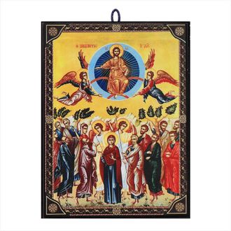 NKlaus Ikone Christi Himmelfahrt 9,7x13,5x1,2cm Christliche Ikone orthodox aus Griechenland 60048