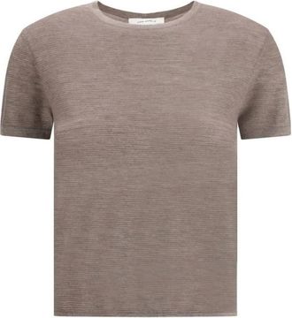 Lisa Yang Femme, Pulls, Brun, Taille: 38 FR T-shirt en cachemire