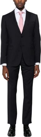 Emporio Armani Homme, Costumes, Gris, Taille: S Costume en laine &agrave; simple boutonnage
