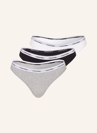 Calvin Klein 3er-Pack Slips Modern Logo schwarz