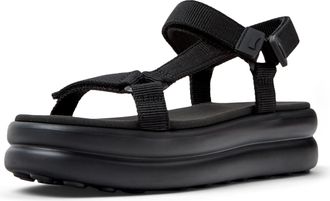 Camper Damen Pelotas Flota Up K201726 Sandal, Schwarz 001, 37 EU