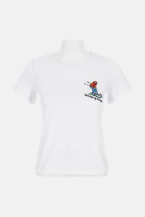 Alessandro Enriquez Baumwoll-t-shirt Mit Rundhalsausschnitt