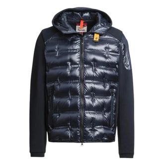 Parajumpers Hybrid Kapuzen Puffer Jacke - - Jackets - Herren - Blau - 2XL