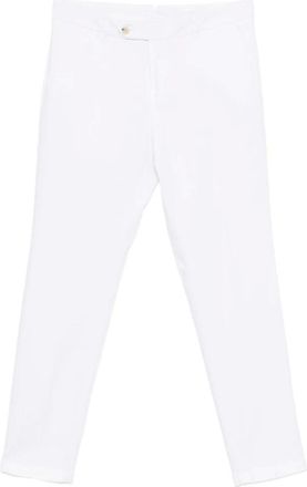 HUGO BOSS Homme, Pantalons, Blanc, Taille: 2XL Pantalon en coton, lin et &eacute;lasthanne
