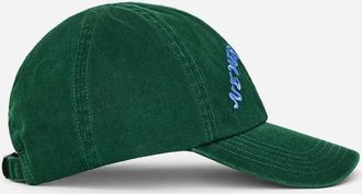 Arket Bestickte Kappe -Gr&uuml;n