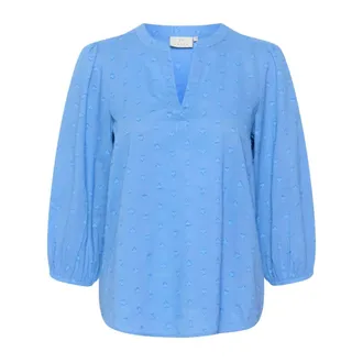 Kaffe KAjollia Blouse - Femme - Blouses et Chemises - Bleu - Taille: 46 FR