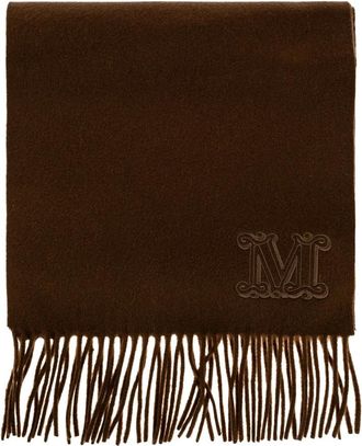 Max Mara &Eacute;charpe Dalia en Cachemire - Femme - Accessoires - Brun - Taille: ONE Size