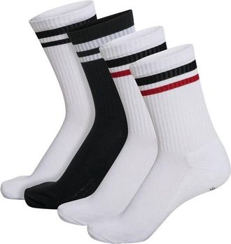 Hummel Herren hmlRETRO 4-PACK SOCKS MIX