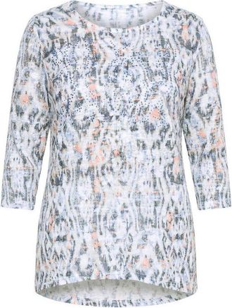 Angel Of Style T-Shirt T-Shirt A-Linie Ausbrenner-Jersey Glitzersteinchen