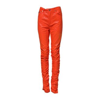 Dolce & Gabbana Orange High Waisted Skinny Denim Jeans - - Trousers - Damen - Orange - S