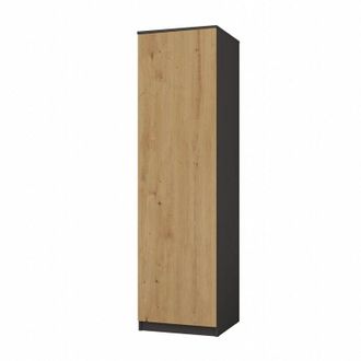 Topeshop Esme - Armoire simple style scandinave chambre &agrave; coucher - 50x50x180 - 1 porte - Dressing