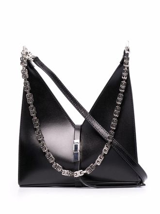 Givenchy mini sac en cuir &agrave; d&eacute;coupes - Noir