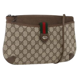 Gucci Pre-owned Vintage GG Canvas Schultertasche - - Pre-owned - Damen - Beige - ONE SIZE