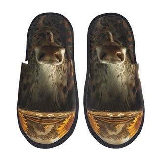 Generic Accueil Pantoufles Tournesol Chapeau De Cowboy Vache Cozy Pantoufles Peluche Maison Slippers Pour Automne Chambre Invit&eacute; L