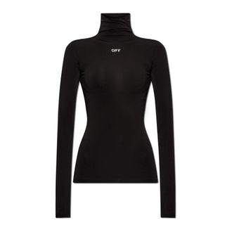 Off-white Figurbetontes Rollkragenoberteil - - Tops - Damen - Schwarzk - M