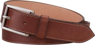 Kreis 2-lagiger Ledergürtel mit polierter Metallschließe in