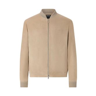 Ermenegildo Zegna Veste Courte Lthr-Blouson - Homme - Vestes - Beige - Taille: XL