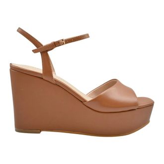 Guess Femme, Chaussures, Brun, Taille: 40 EU Zione Patent Wedges