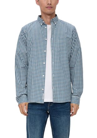 s.Oliver Herren Hemd Langarm Blue Green XL