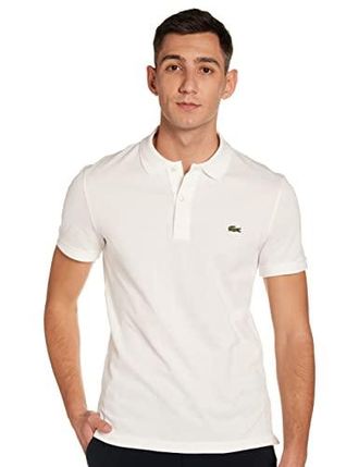 Lacoste Polo Slim Fit Homme, Blanc (White), XXL