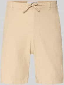 Selected Slim Fit Bermudas aus Baumwoll-Leinen-Mix Modell BRODY