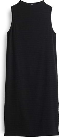 someday Damen Midikleid | QHIANA strukturiertes Jerseykleid in Midilänge Black, 42