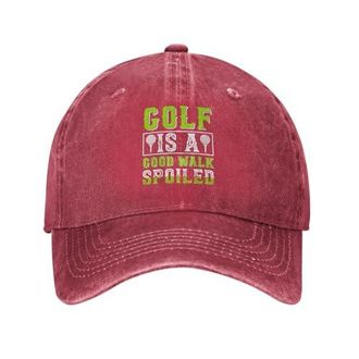 Generic Le Golf Est Une Bonne Promenade G&acirc;ch&eacute;e Homme Femme Trucker Caps Athl&eacute;tique Chapeau R&eacute;tro Ancien Casquette Trucker pour Cyclisme Randonn&eacute;e Ext&eacute;rieur