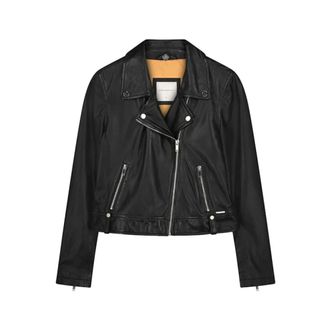Rino&Pelle Klassische Bikerjacke - - Jackets - Damen - Schwarzk - L