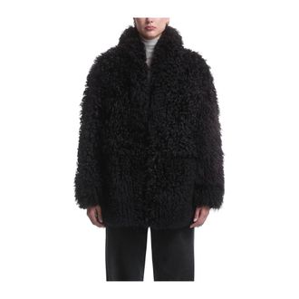 Nour Hammour Nour Hammour, Femme, Vestes, Noir, Taille: 38 FR Amara Shearling Jacket