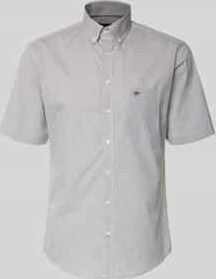 Fynch-Hatton Modern Fit Freizeithemd mit Brusttasche und Logo-Stitching