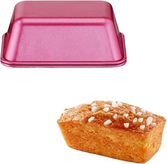 T-fal Creabake 2 moules à cakes longs 12,5x6,5 cm, Revêtement antiadhésif, Cuisson parfaite, Démoulage facile, Interchangeables, Empilables, Recettes créati