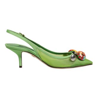Dolce & Gabbana Femme, Chaussures, Vert, Taille: 35 EU Slingbacks