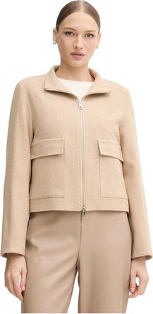 Marc Aurel Femme, Vestes, Beige, Taille: 38 FR Veste en Laine M&eacute;lang&eacute;e