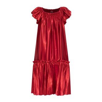 Comme Des Gar&ccedil;ons Kleid mit Puff&auml;rmeln - - Dresses - Damen - Rot - XS