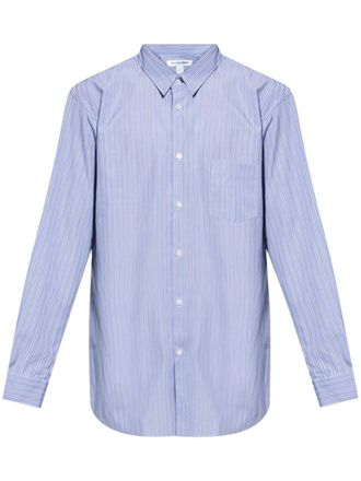 Comme Des Gar&ccedil;ons chemise &agrave; rayures - Bleu
