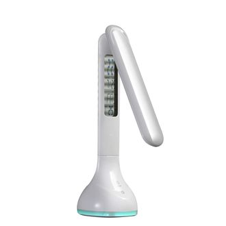 OSALADI Aufladebare Led Schreibtischlampe Mit Augenschutz Dimmbare Nachttischlampe 3-stufen Helligkeit Temperatur Und Kalenderanzeige Usb Ladeanschluss Flexib