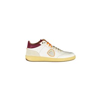 Blauer L&auml;ssige Ledersneaker f&uuml;r M&auml;nner - - Shoes - Herren - Wei&szlig; - 45 EU