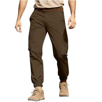 Generic Pantalon cargo l&eacute;ger pour homme - Pantalon de randonn&eacute;e - Pantalon de travail - Coupe ample - Pantalon tactique d&eacute;t&eacute; avec plusieurs poches - Stretch -