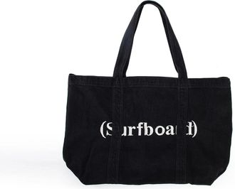 Stockholm Surfboard Club MAN BLACK TOTE BAGS