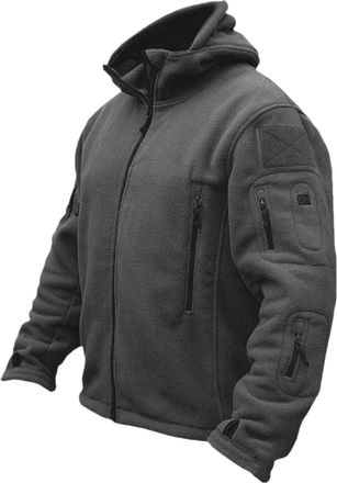 Generic Herren Hoodie Fleecejacke Military Outdoor Winddichte Jacke mit Kapuze, Outdoor Fleecejacken Hoodie perfekt f&uuml;r Wanderungen und Outdoor-Abenteuer