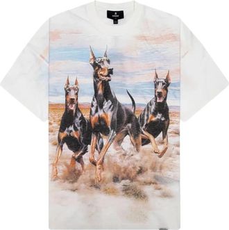 Represent Represent, Homme, Tops, Blanc, Taille: 2XL T-shirt &agrave; col rond avec imprim&eacute; graphique