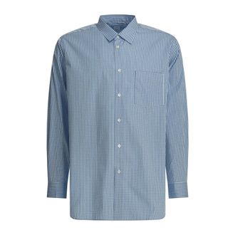 Comme Des Gar&ccedil;ons Gekariertes Langarmhemd - - Shirts - Herren - Blau - XL