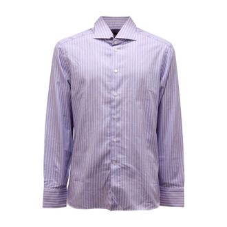 Sonrisa Camicia Slim Shirt - - Shirts - Herren - Lila - 2XL